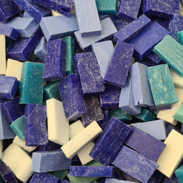 Piastrina Mixed Blue Half – Mosaic Bazaar